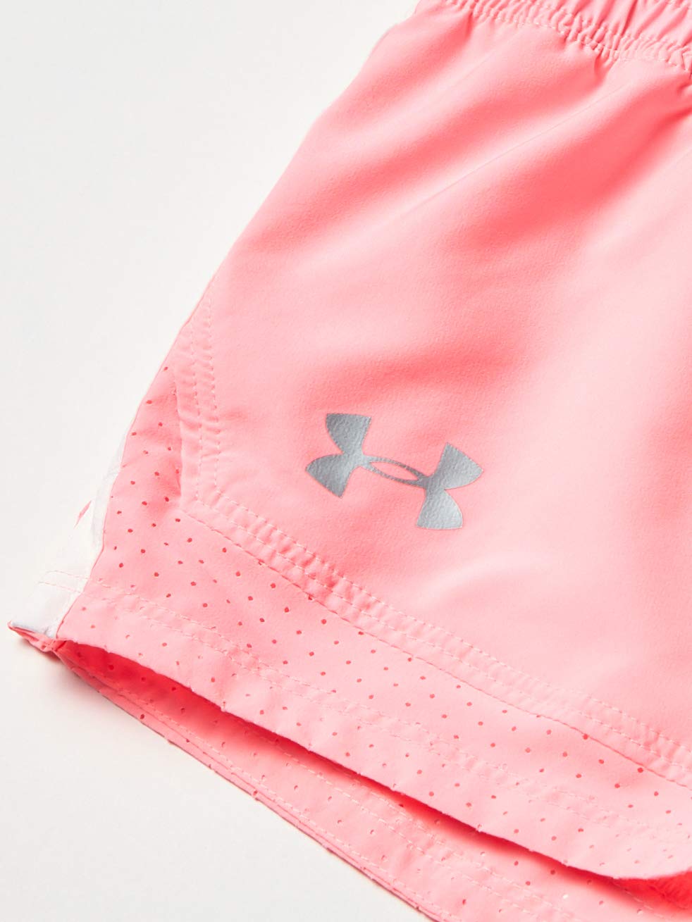 Under Armour Sprint Shorts, Pink Craze (645)/Metallic Silver, Youth X-Large