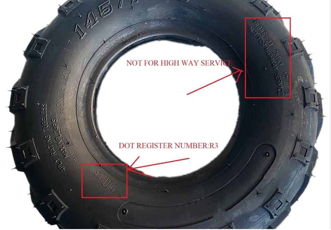 SUNROAD ATV UTV Tires 18X9.5-8 Sport All-Terrain Tubeless Tires 18x9.5x8 4 Ply Load Range B Pack of 2