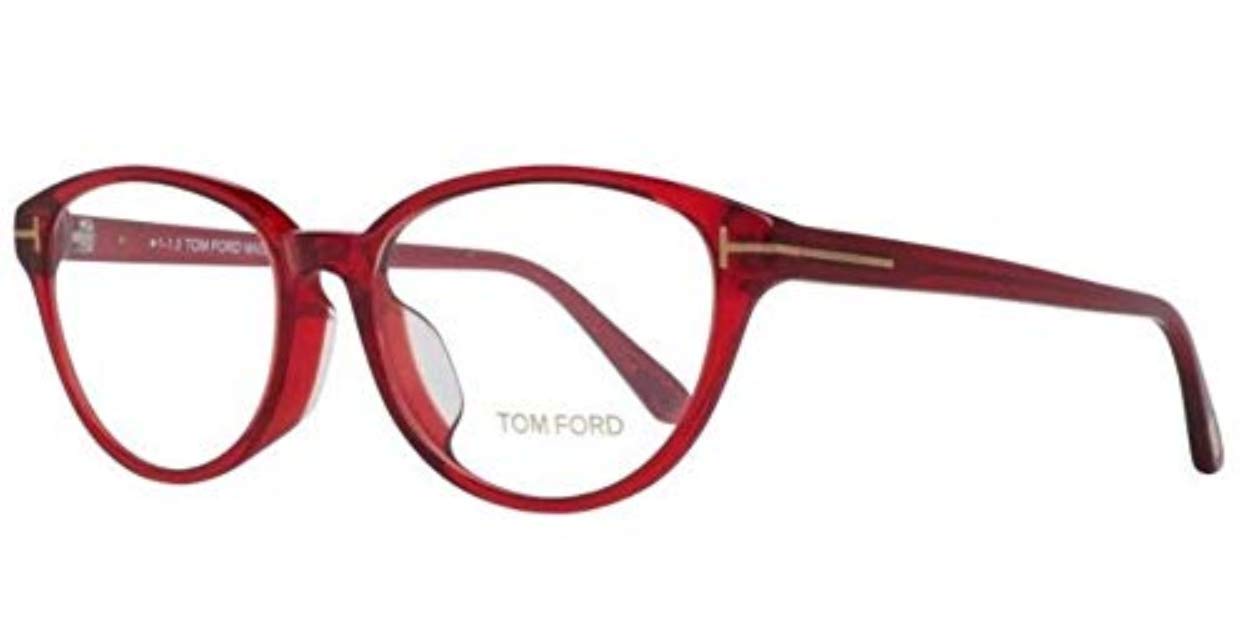 Tom Ford FT5422-066 Eyeglasses, Shiny Red Frame 53mm w/Clear Demo Lens