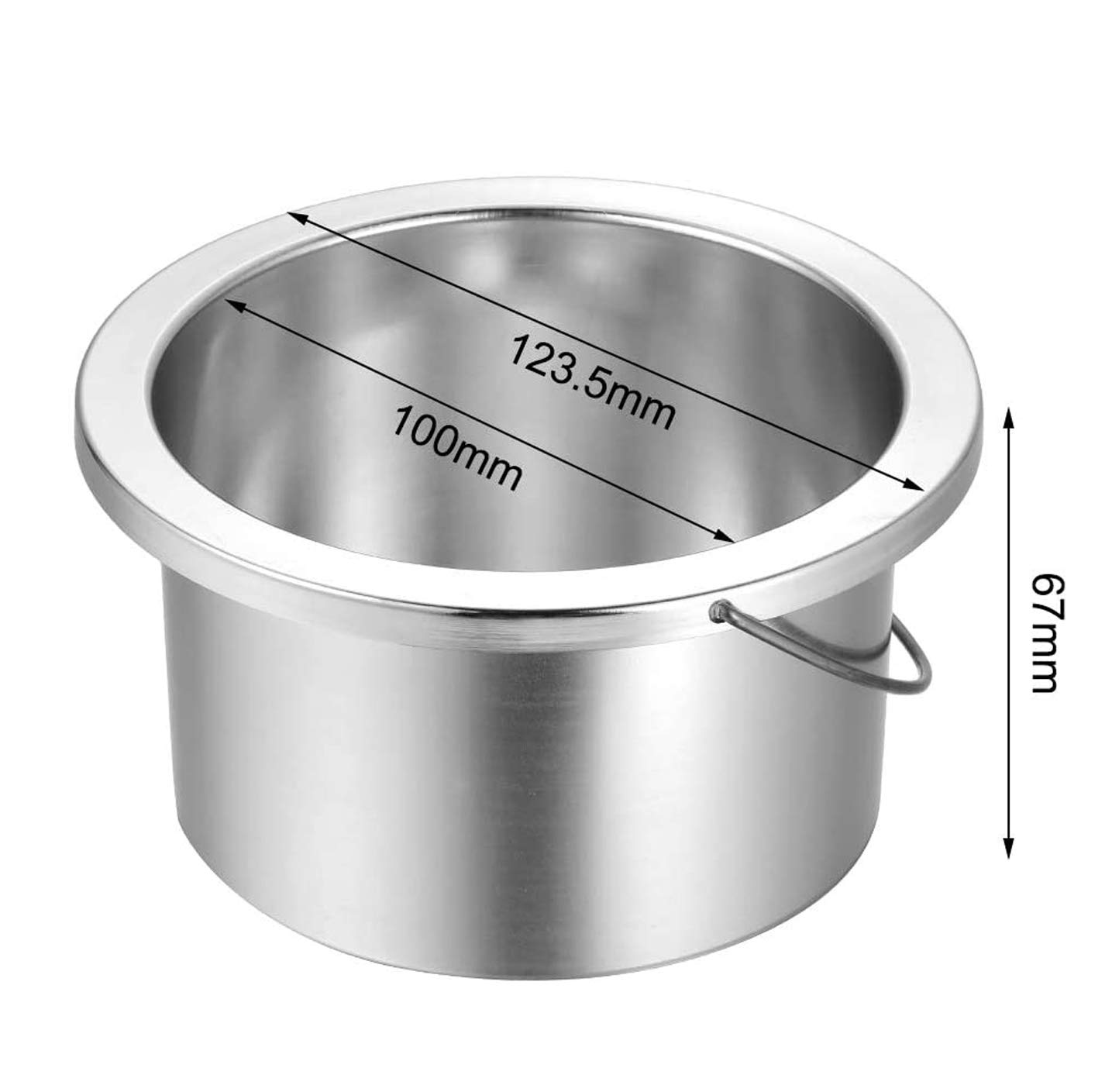Wax Warmer Inner Pot for Waxing Bowl,Wax Machine Replacement melting Pot for 500 cc 14 oz Hair Remover Machine,Ear Wax Removal Wax Beads Candle Wax