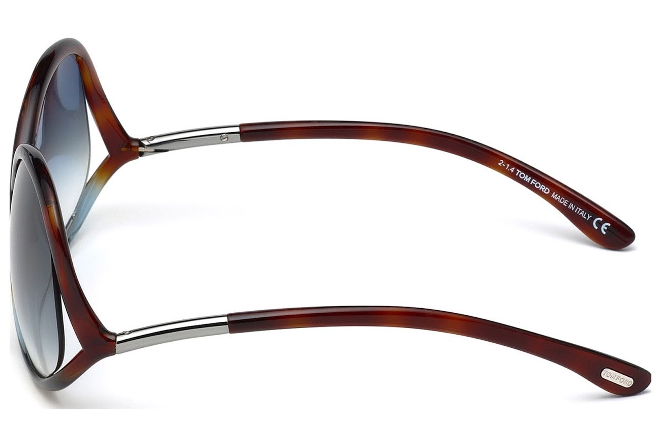 Tom Ford TF 372 Ivanna 53W Havana Brown Sunglasses