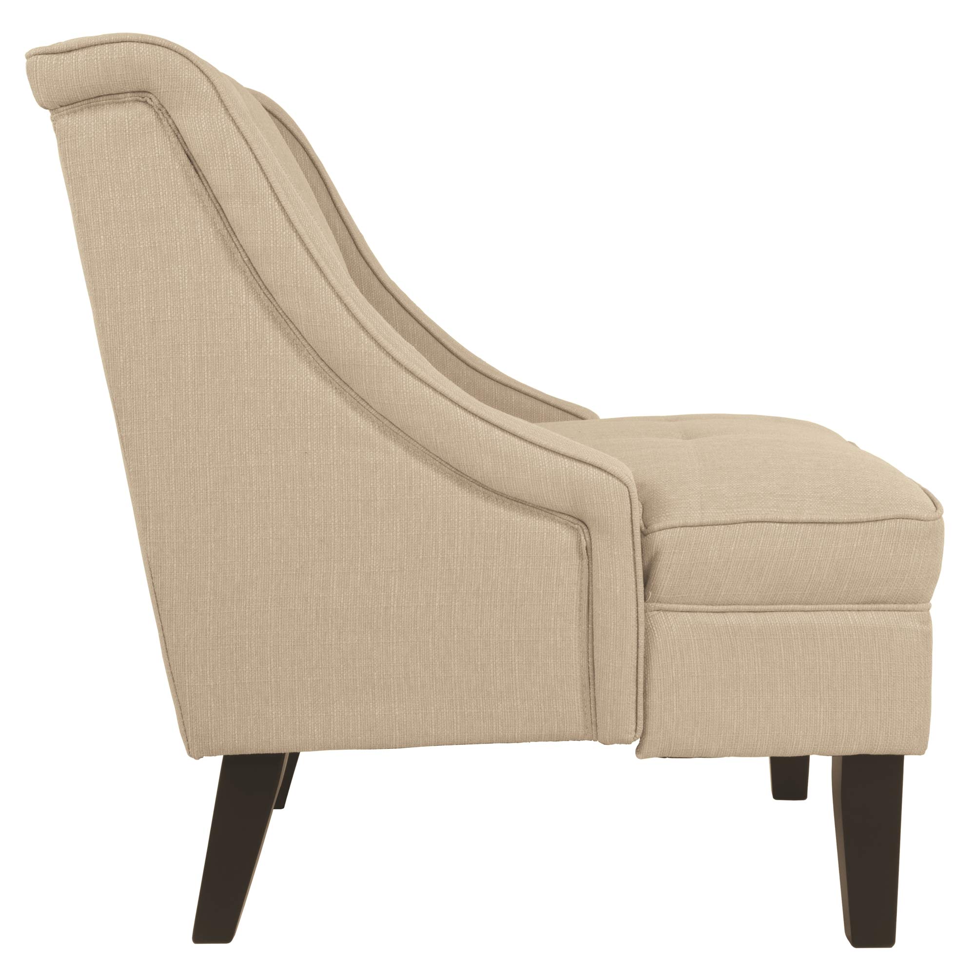 Signature Design by Ashley Clarinda Contemporary Tufted Wingback Accent Chair, Cream