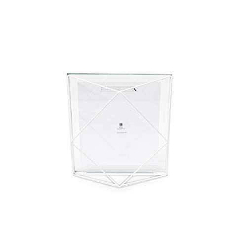 Umbra 313015-660 , White Prisma 5x7 Picture Frame for Desktop or Wall, Holds One 5βx7β Photo, 5 by 7-Inch