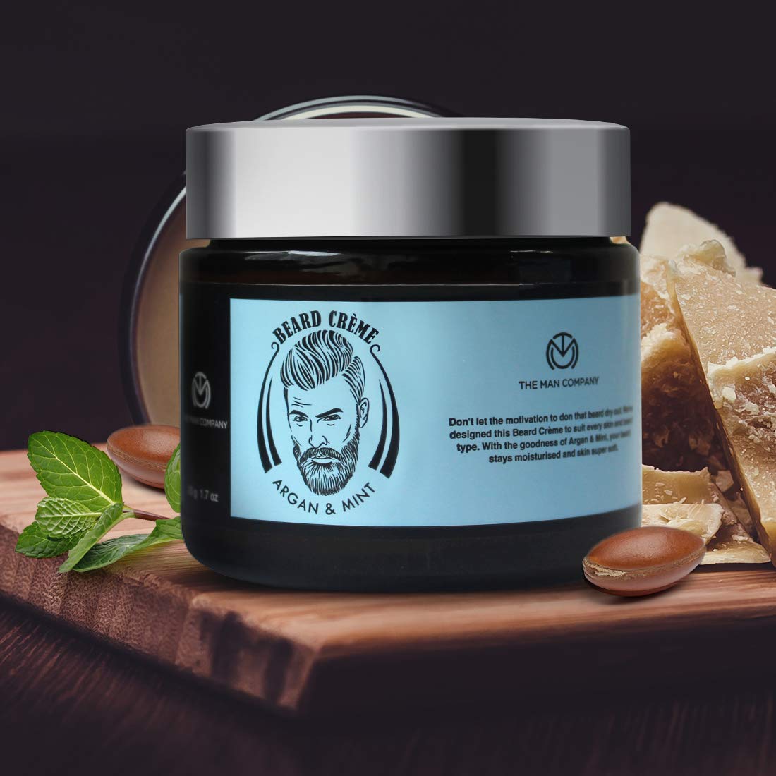 The Man Company Beard softening Cream - Argan & Mint (50 g)