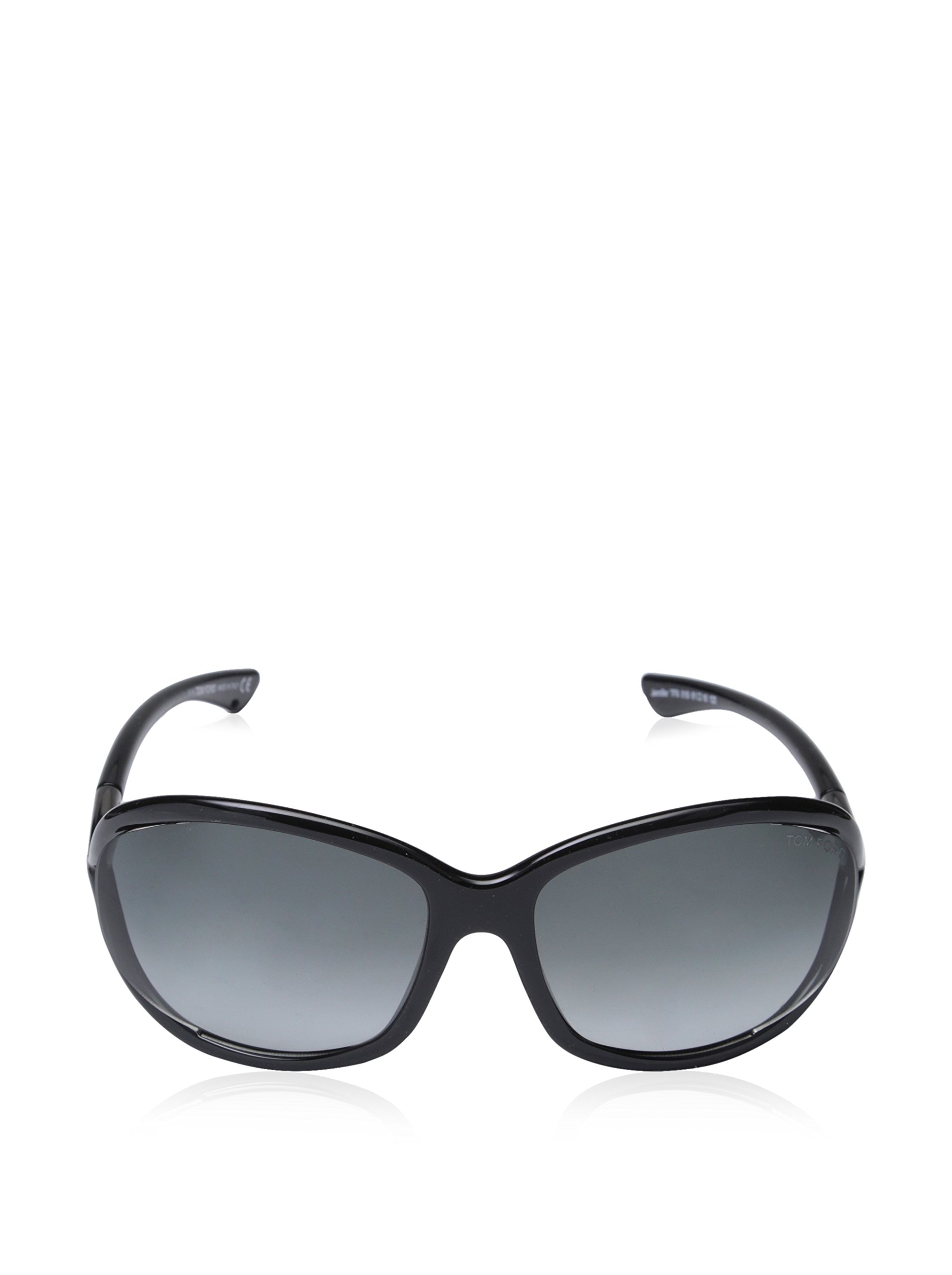 Tom Ford Women's TF0008 Sunglasses, Shiny Black