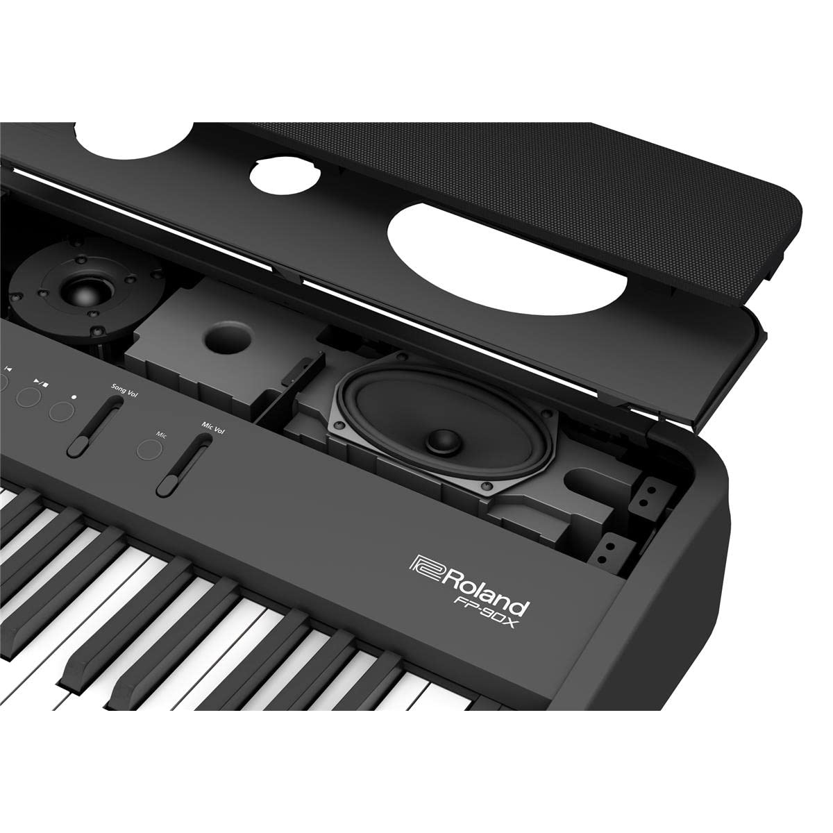 Roland, 88-Key FP-90X Portable Digital Piano with Premium Features and Built-in Powerful Amplifier and Stereo Speakers (FP-90X-BK)