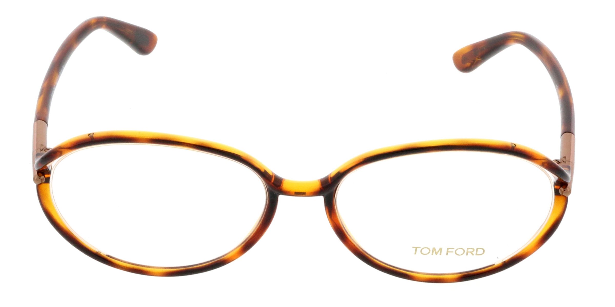 Tom Ford Womens Tortoise Print Oval Reading Glasses Brown 55mm