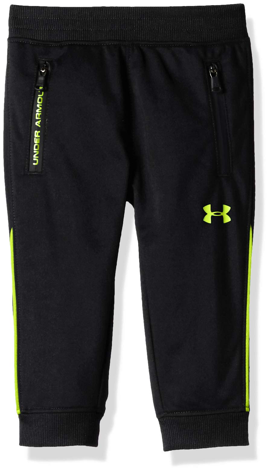 Under Armour Boys' Toddler Pennant Tapered Pant, Black, 4T