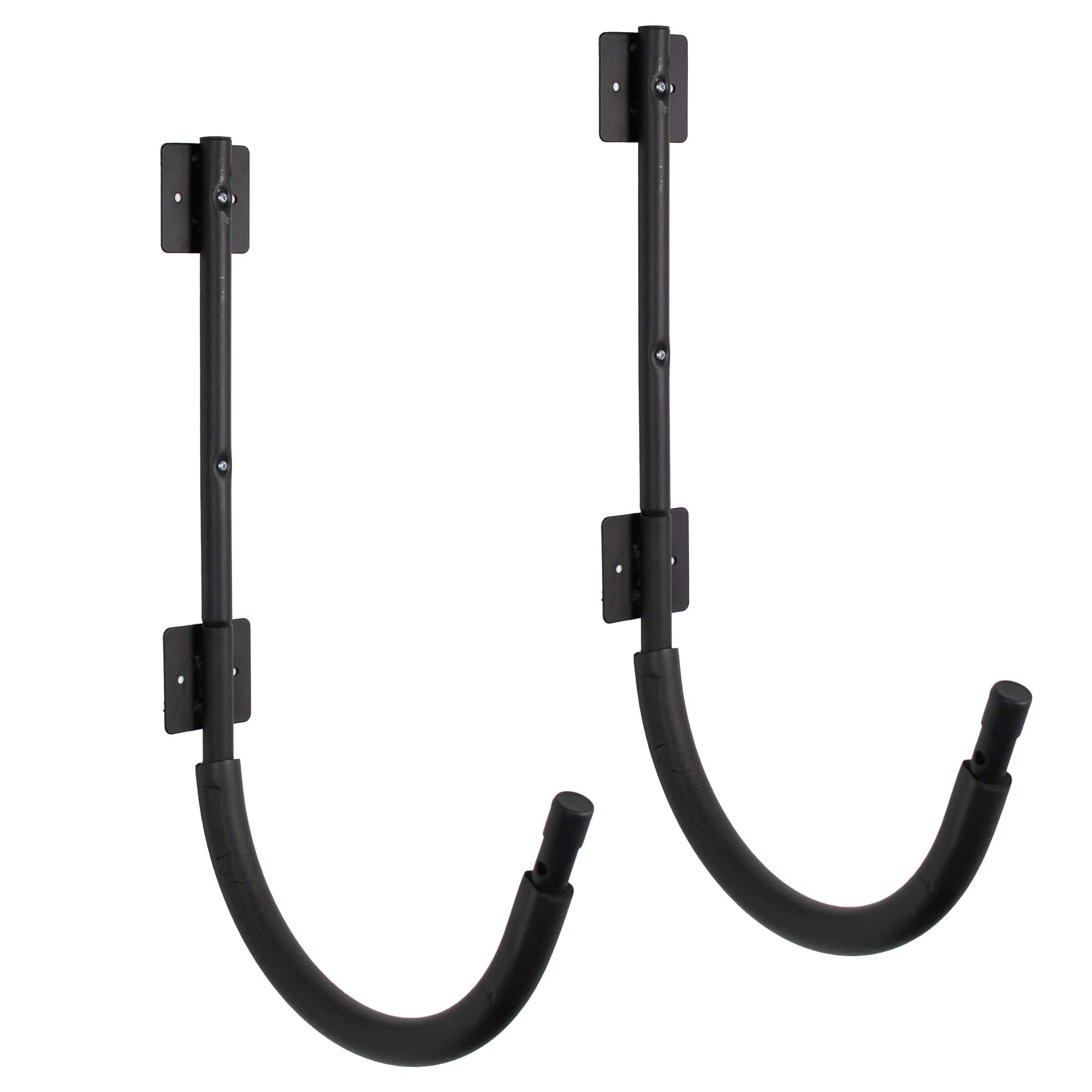 VIVO Steel Kayak Wall Hangers, Cradle Bracket Wall Mount Set for Kayak 2 Hangers, Holds up to 200 lbs, Black, Mount-KAYAK1