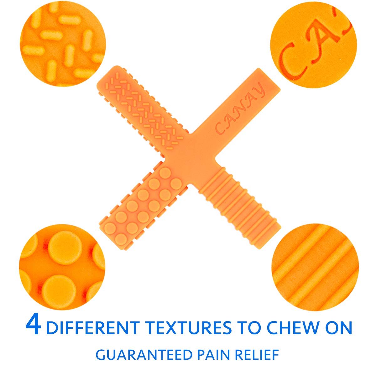 Sensory Chew Stick Toys for Kids, Boys & Girls – Designed for Autism, Teething, Chewing, ADHD, SPD, Oral Motor Needs- Silicone Teether Toy (2 Pack)
