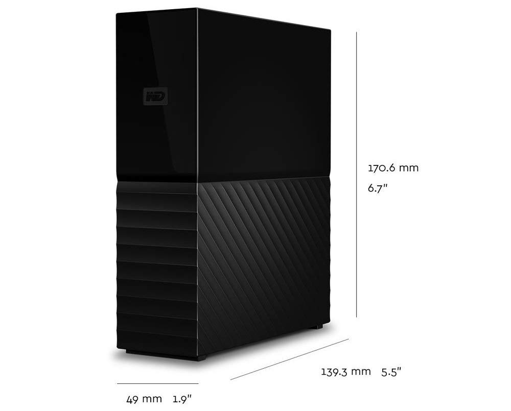 WD 4TB My Book Desktop External Hard Drive, USB 3.0 - WDBBGB0040HBK-NESN (Renewed)