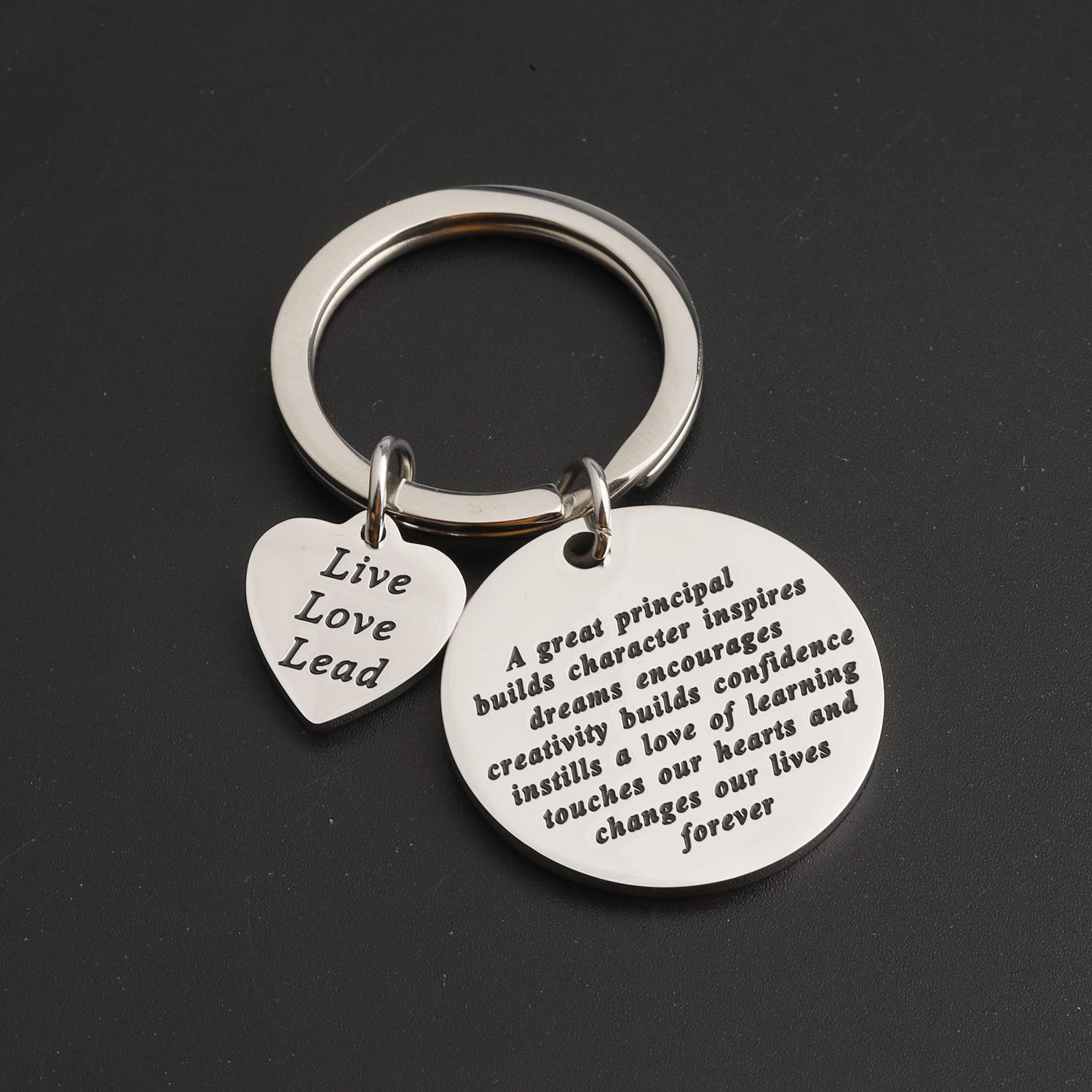 TGBJE School Principal Gift A Truly Great Principal Is Hard To Find Difficult To Part With And Impossible To Forget Keychain Retirement Gift Thank You Gift (B-Principal Keychain)