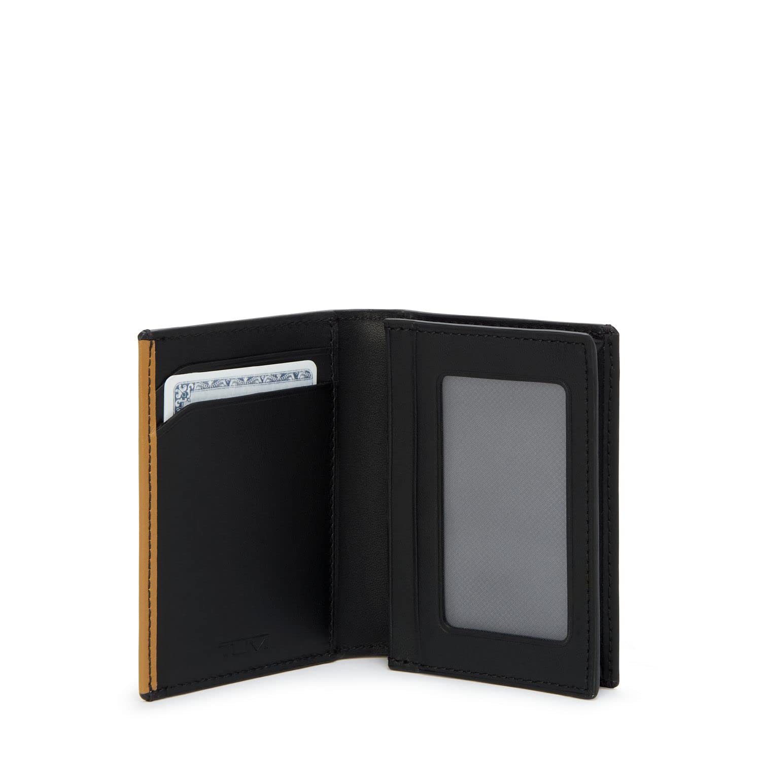 Tumi Nassau Gusseted Card Case Black/Bright Lime One Size