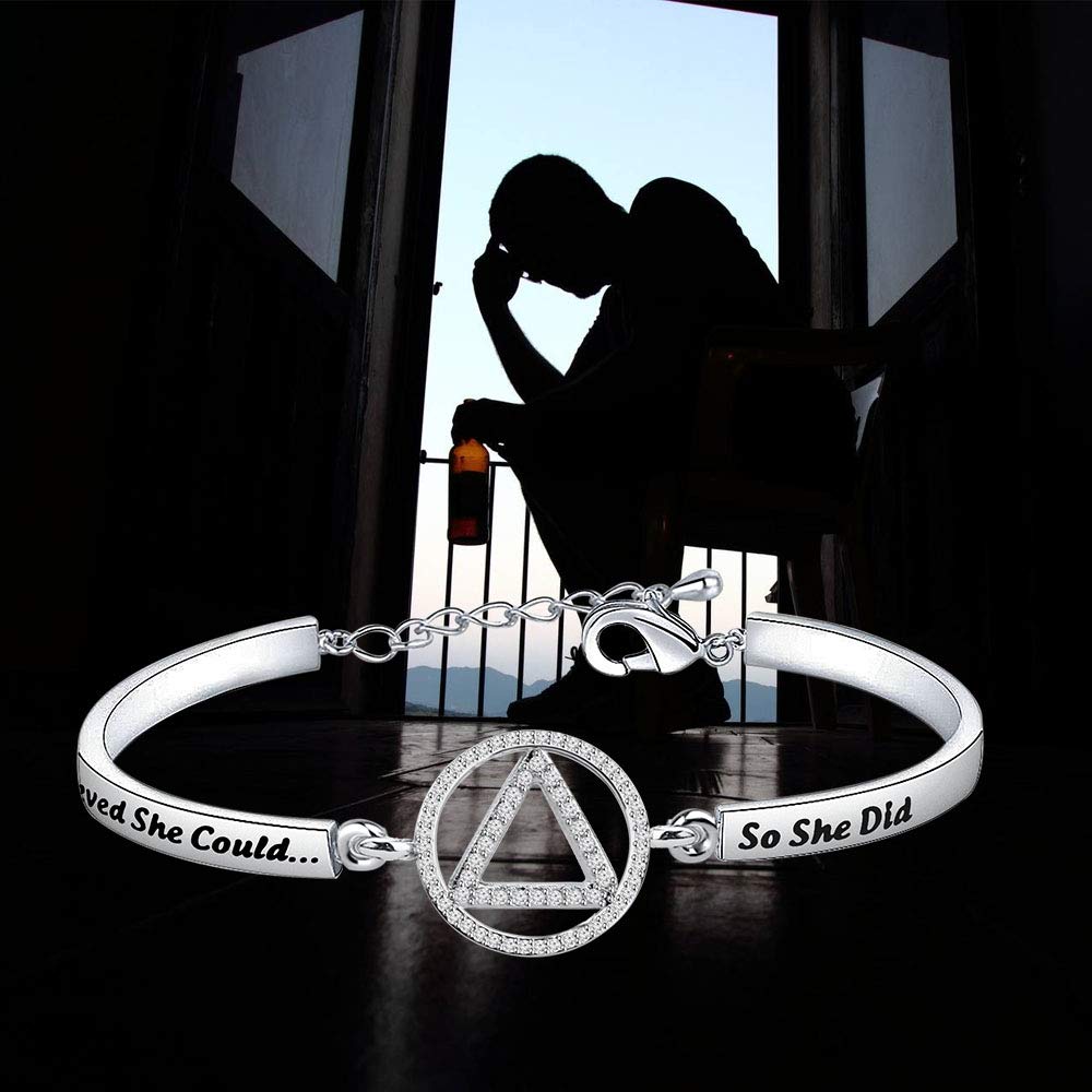 TIIMG Recovery Gift Sobriety Gift AA Gift Sober Recovery Jewelry AA Jewelry