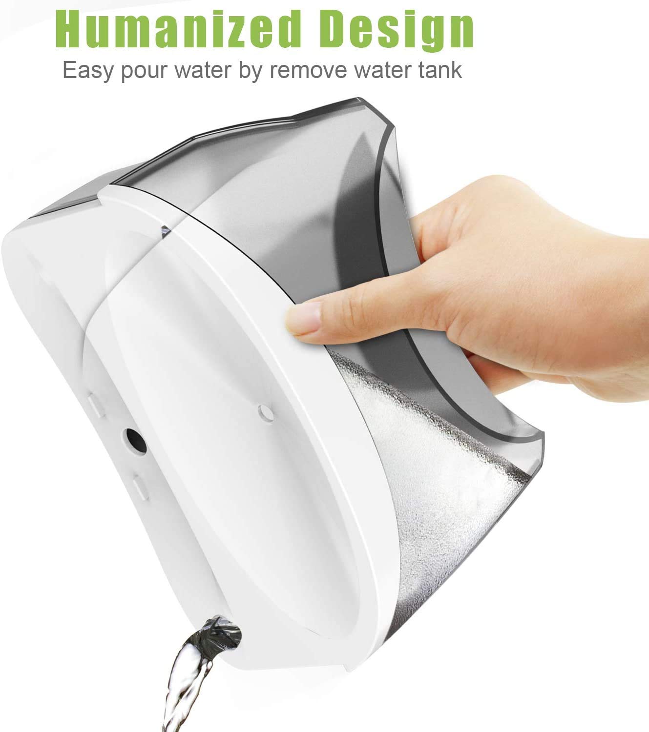 SEAVON Electric Dehumidifier, 2500 Cubic Feet(376 sq ft) for Home MD-898 2000ml (68 oz) Capacity, Quiet Safe Dehumidifiers for Basement, Bedroom, Bathroom, RV, Closet, Auto Shut Off