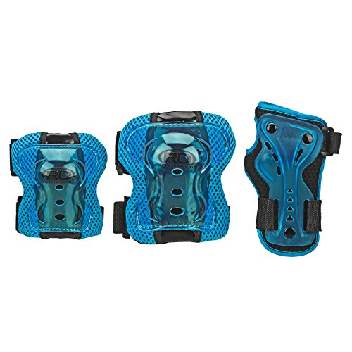Roller Derby Tracer Boy’s Adjustable Inline Skates with Protective Gear, Adjustable Sizing, Tri-Pack Protective Gear Included