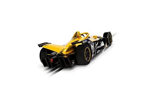 Scalextric Fomula E DS Techeeta 2019/20 Champion 1:32 Slot Race Car C4230, Gold & Black