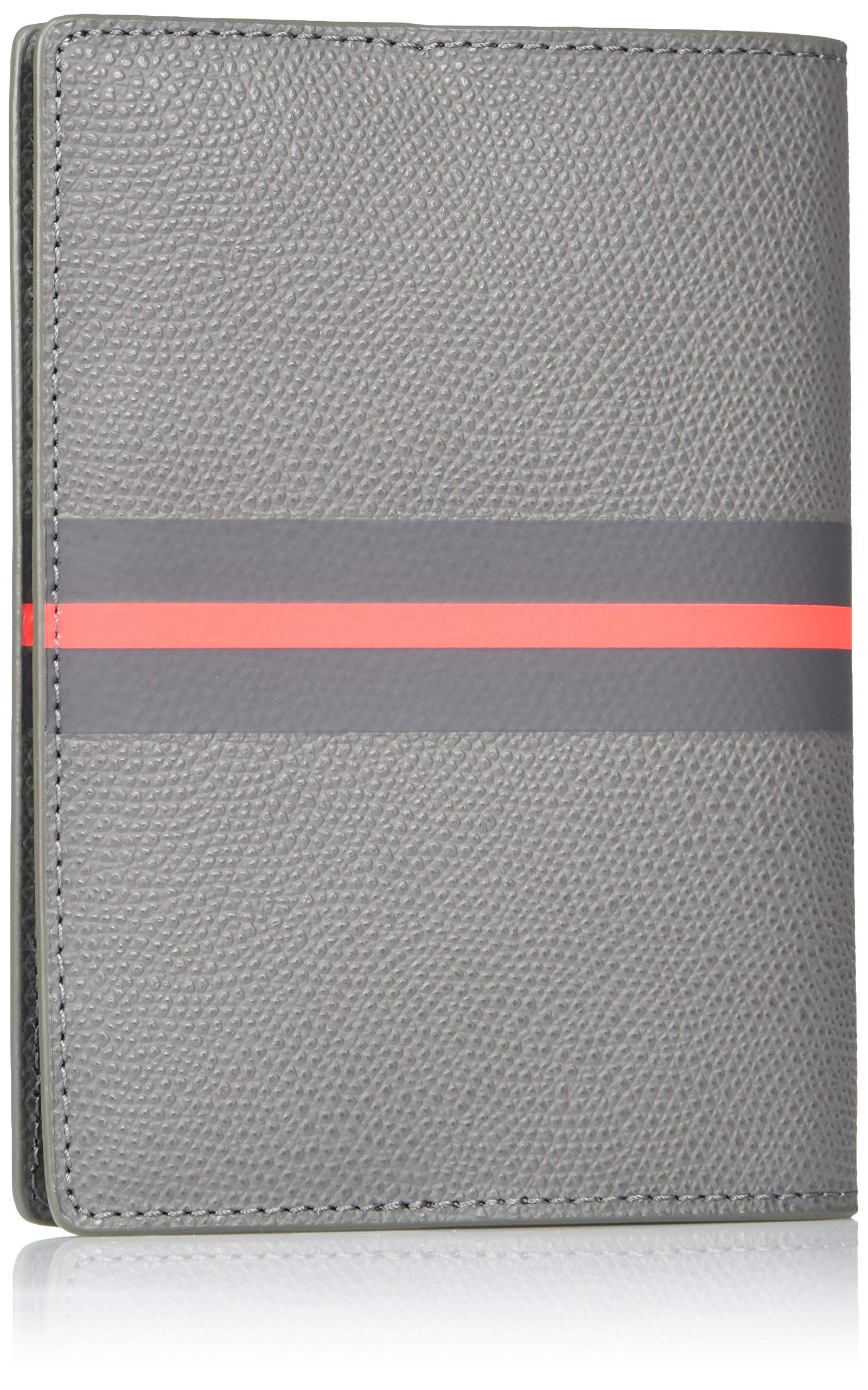 TUMI(トゥミ) Men's Leather Travel Wallet, Gray Stripes