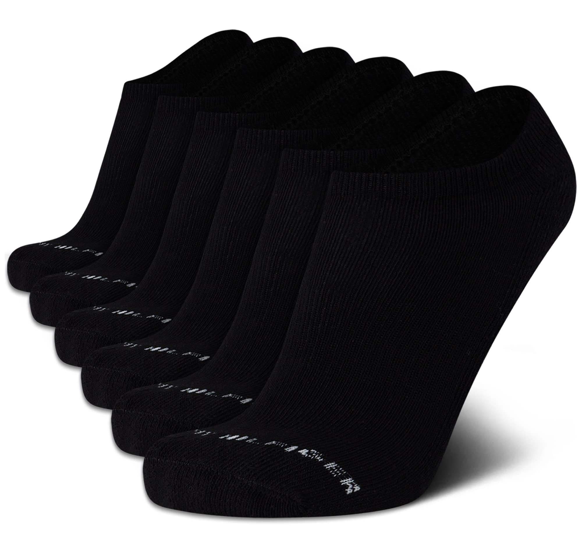 Tommy Hilfiger Men's 6 Pair Sport Cushion Liner Sockshosiery, black, Shoe Size 7-12