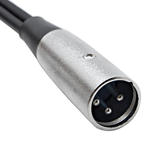 SEISMIC AUDIO SA-Y4 4 Pack 1-Feet Splitter Patch Cables 1 XLR Male to 2 XLR Female