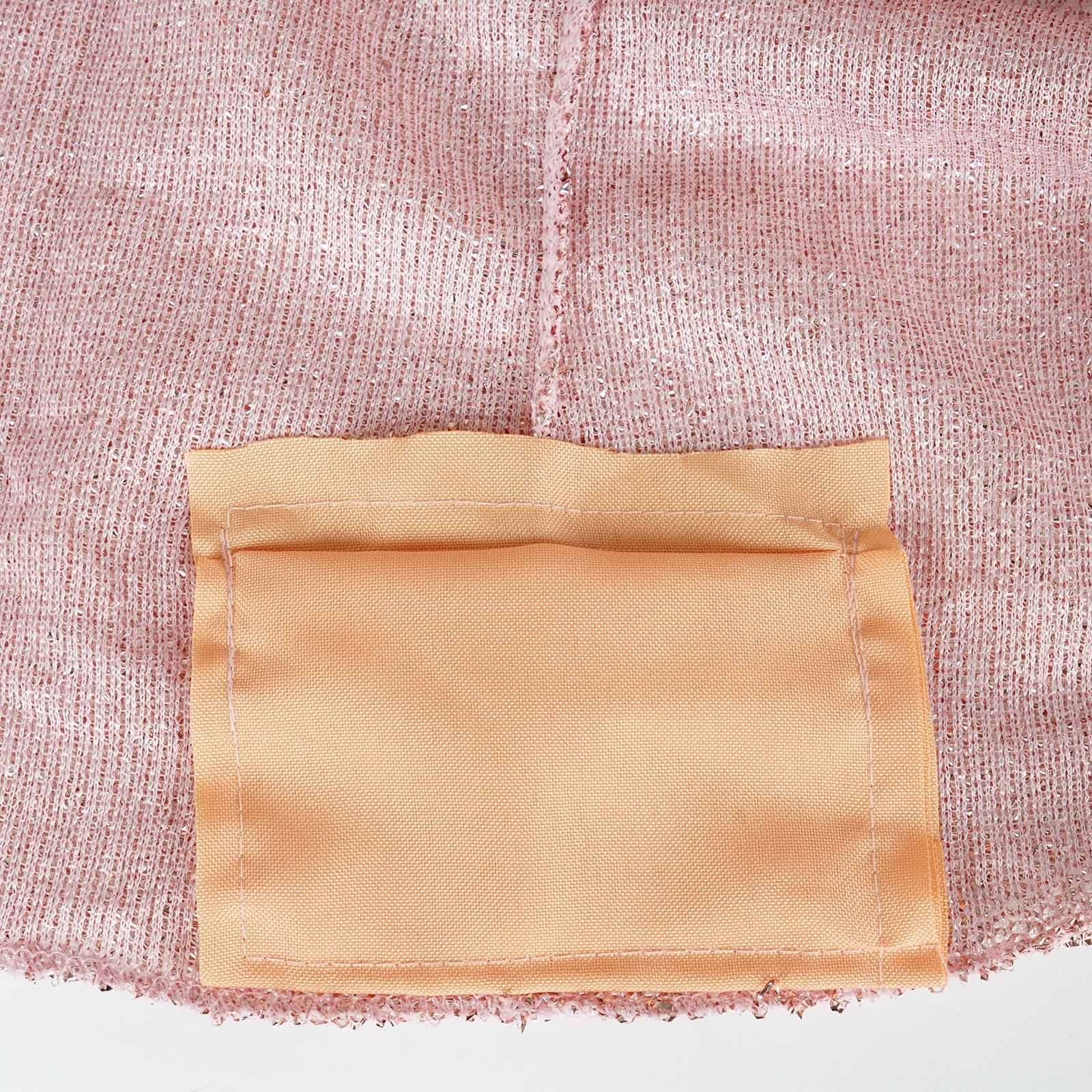 TABLECLOTHSFACTORY Rose Gold Wholesale Stretchy Spandex Tablecover Glitz Tablecloth for Cocktail Table Wedding Restaurant Tablecloth
