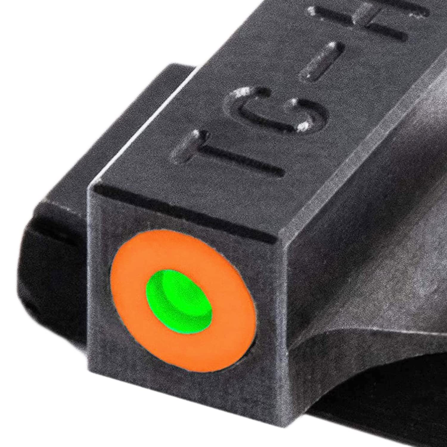 TruGlo TG-TG231MP1C Tritium Pro Glow in the Dark Night/Day Handgun Gun Sight w/ Orange Ring, Compatible w/ Smith &Wesson M&P Pistols, Black