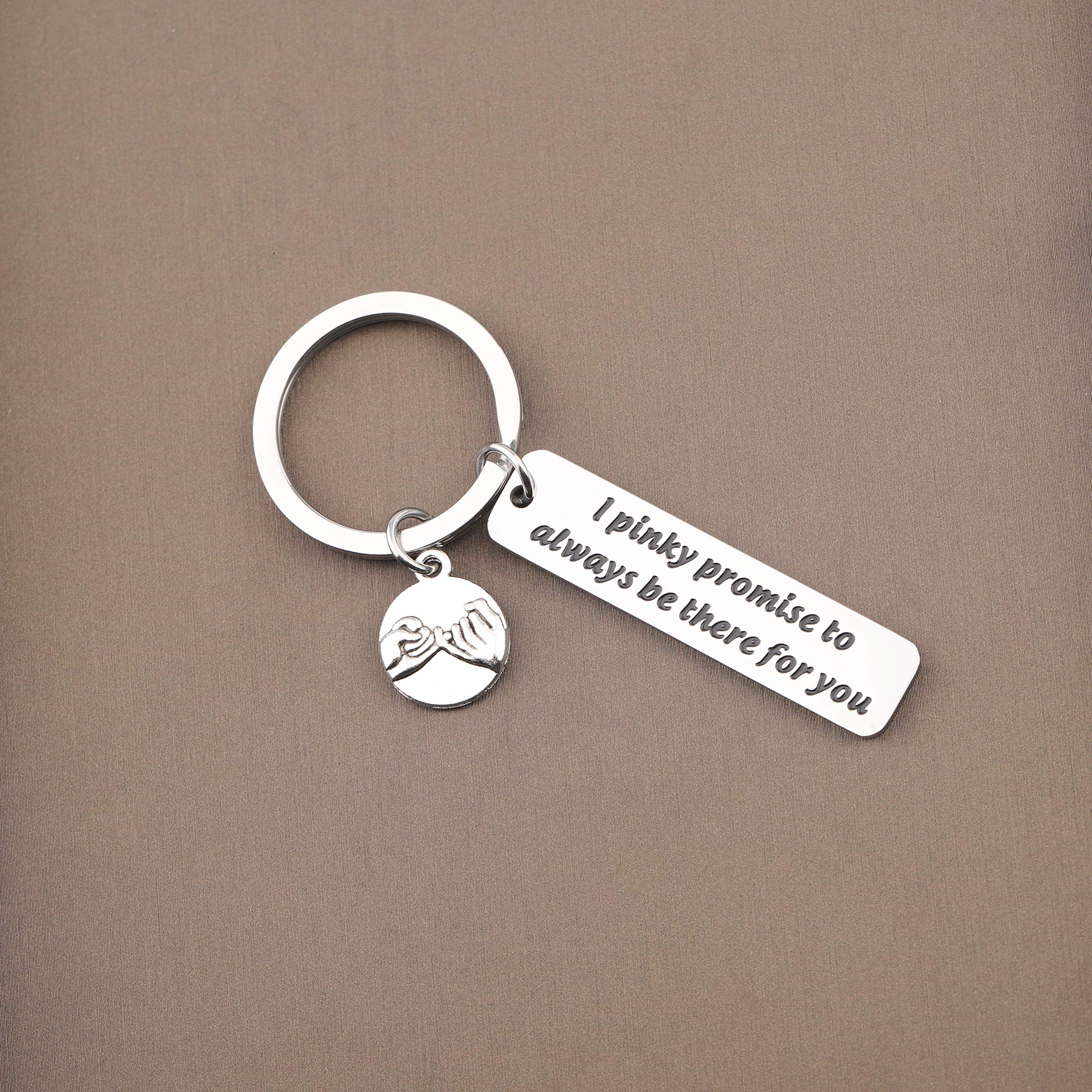 TGBJE I pinky promise to always be there for you keychain Wedding gift for lover best friend gift (I pinky)