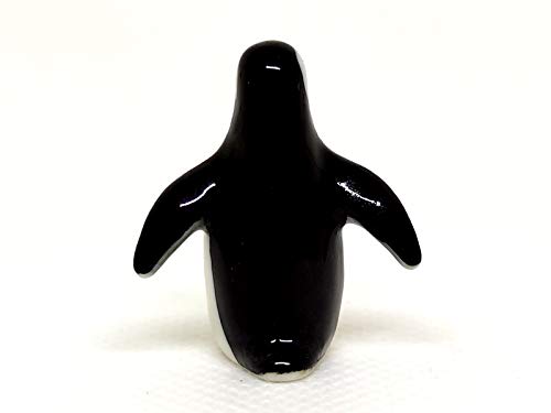 SSJSHOP Penguin Tiny Dollhouse Figurines Ceramic Hand Painted Animals Collectible Small Gift Home Garden Decor (V1)