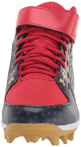 Under Armour Boys' Harper 6 Mid RM Jr. Limited Edition, White (100)/Midnight Navy, 4.5 M US