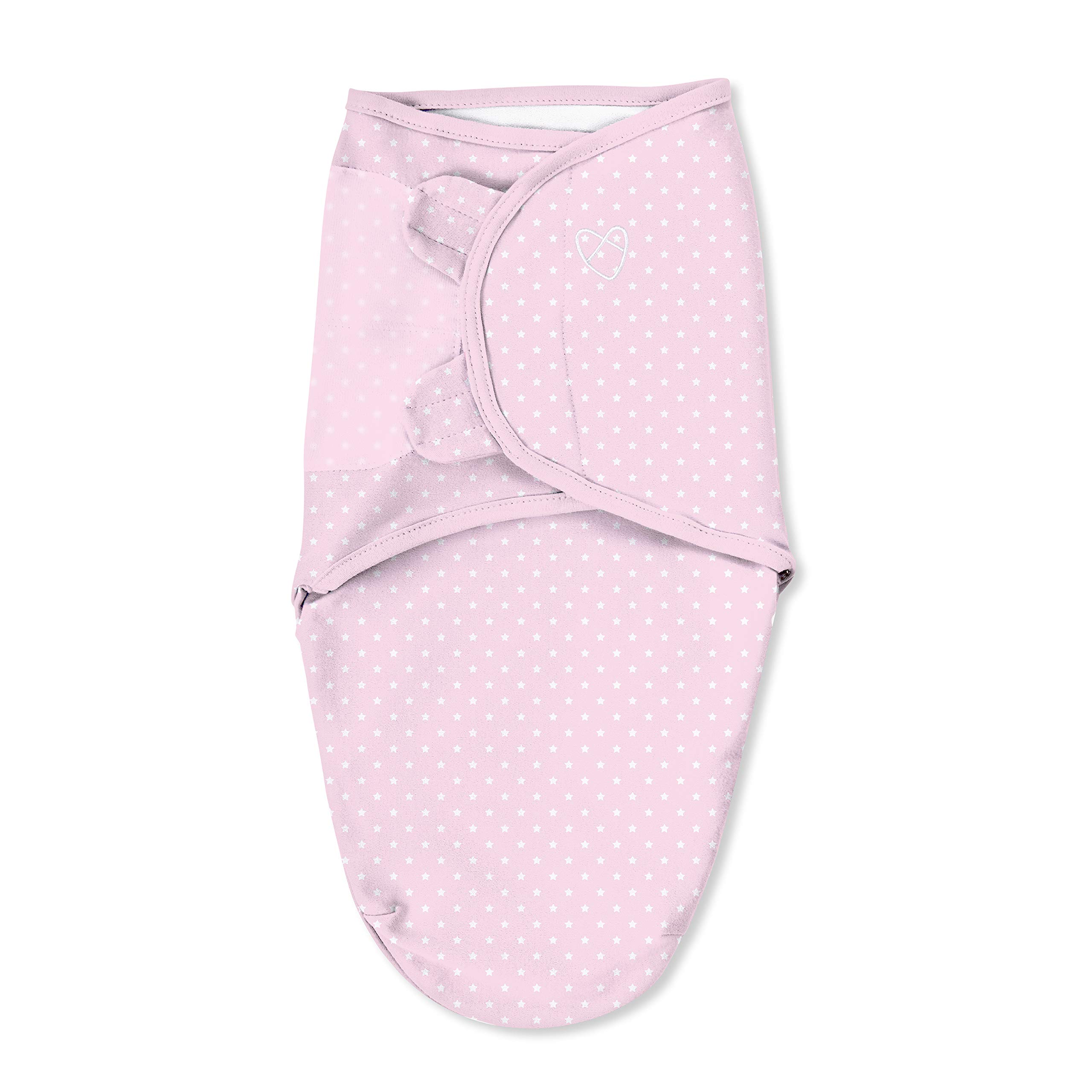 SwaddleMe Original Swaddle – Size Small, 0-3 Months, 2-Pack (Pink Polka Whale)