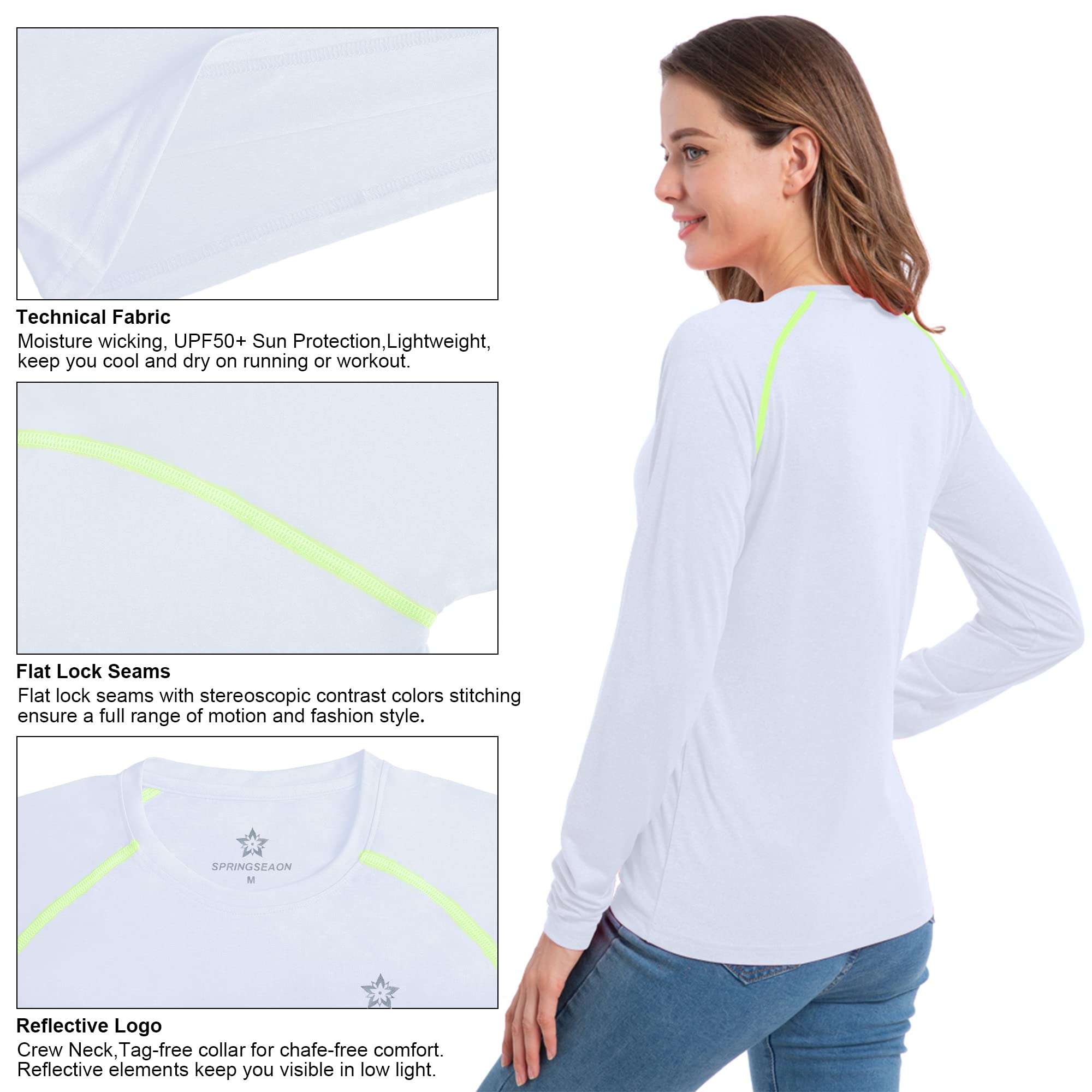Women's Button Down Shirt Classic Long Sleeve Office Chiffon Blouse A-white