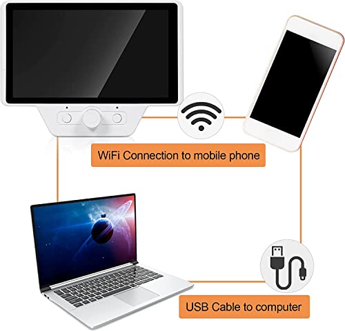 Telescope Electronic Eyepiece XiLiHaLa, 5" LCD Digital Telescope Eyepiece Camera for Telescope 1.25 inches Lunar Astronomy Camera, Wi-Fi Connection Remote Control, iPhone Android Compatible