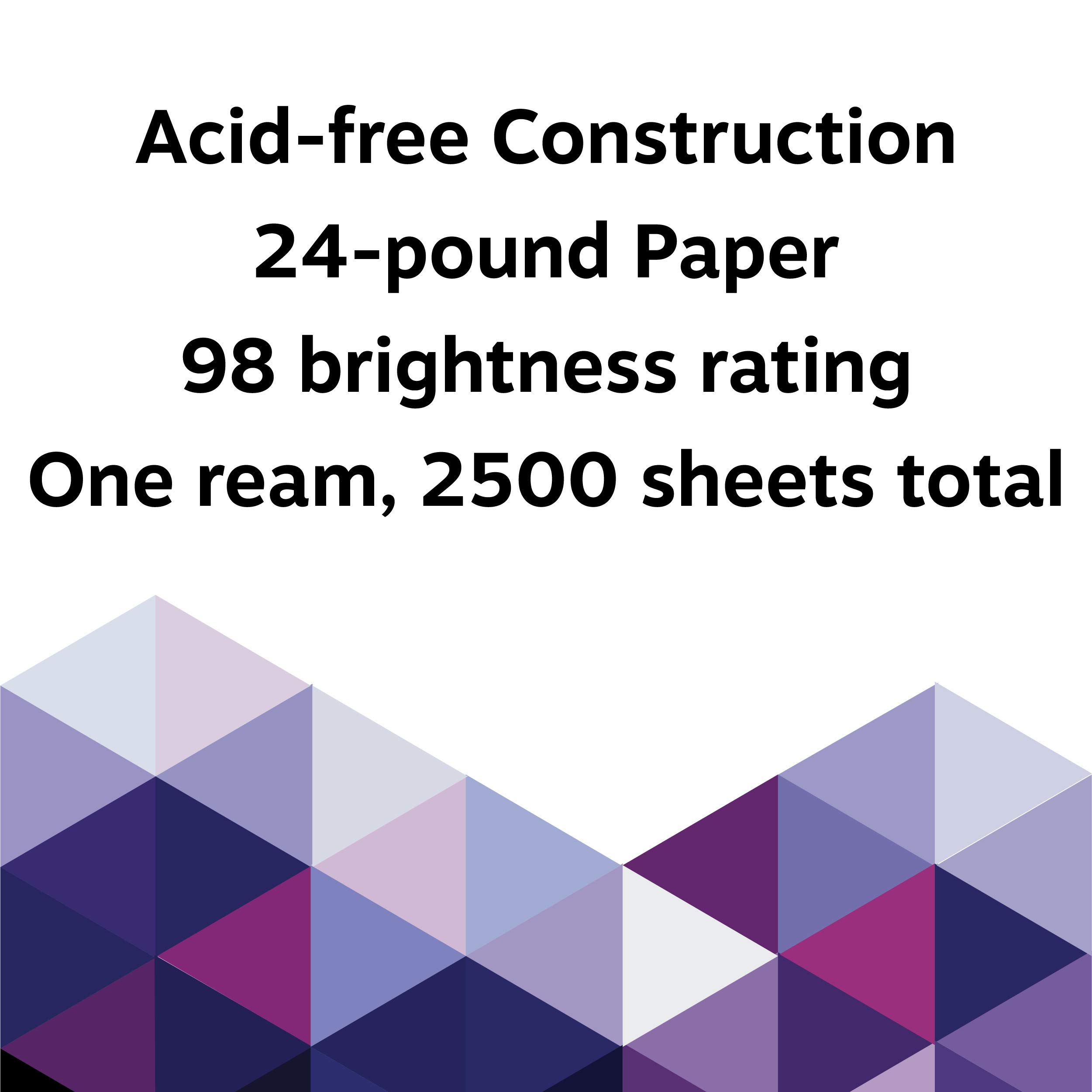 Staples Inkjet Paper – 8.5” x 11” Multipurpose, 24 lbs, 98Bright, 5-Reams/Carton