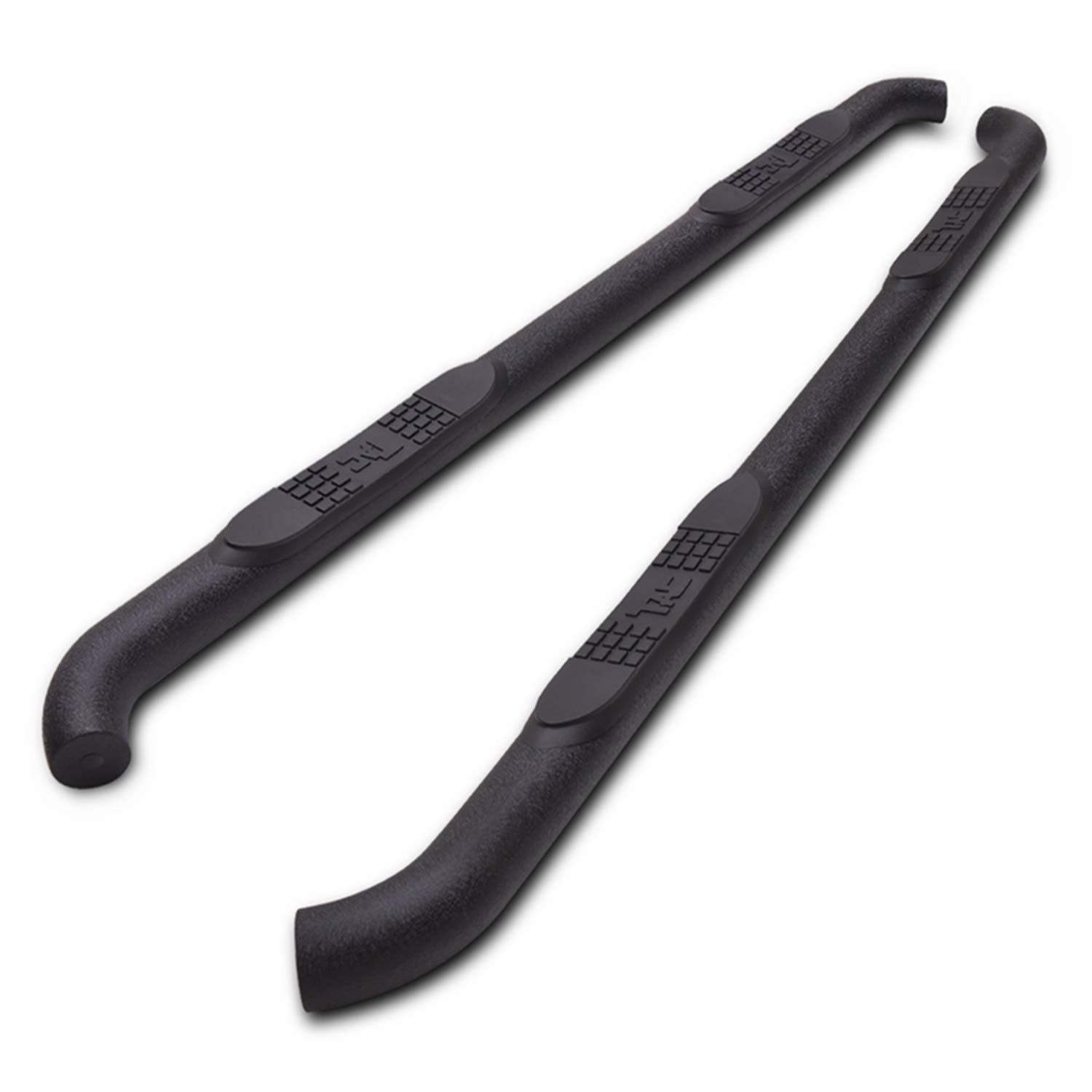 TAC 3” Side Steps Compatible with 2019-2024 Ford Ranger SuperCrew Truck Pickup Texture Black Running Boards Nerf Bars Side Bars Off Road Accessories 2pcs