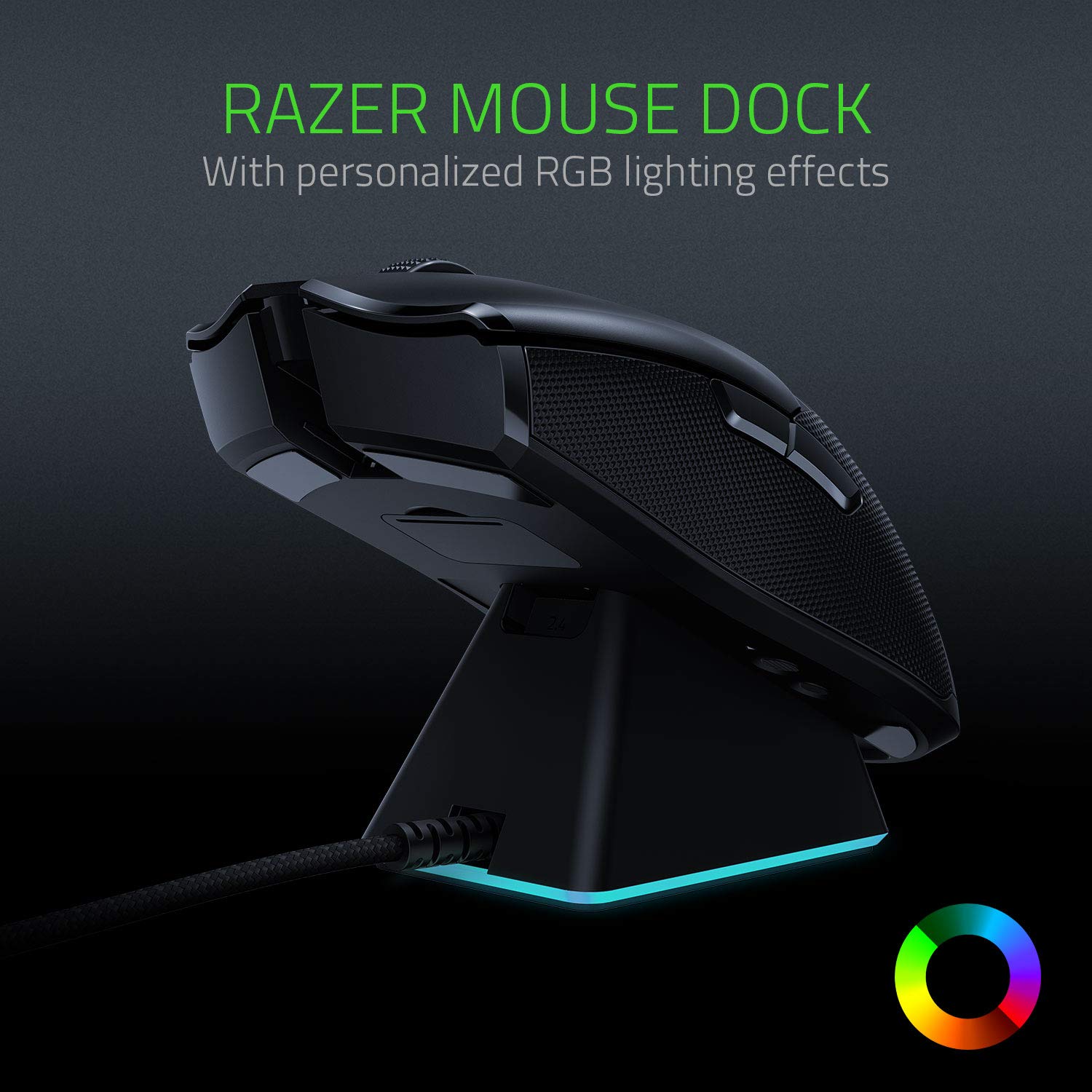 Razer Viper Ultimate Ambidextrous Wireless Gaming Mouse with Dock + Goliathus Chroma Mouse Pad Bundle