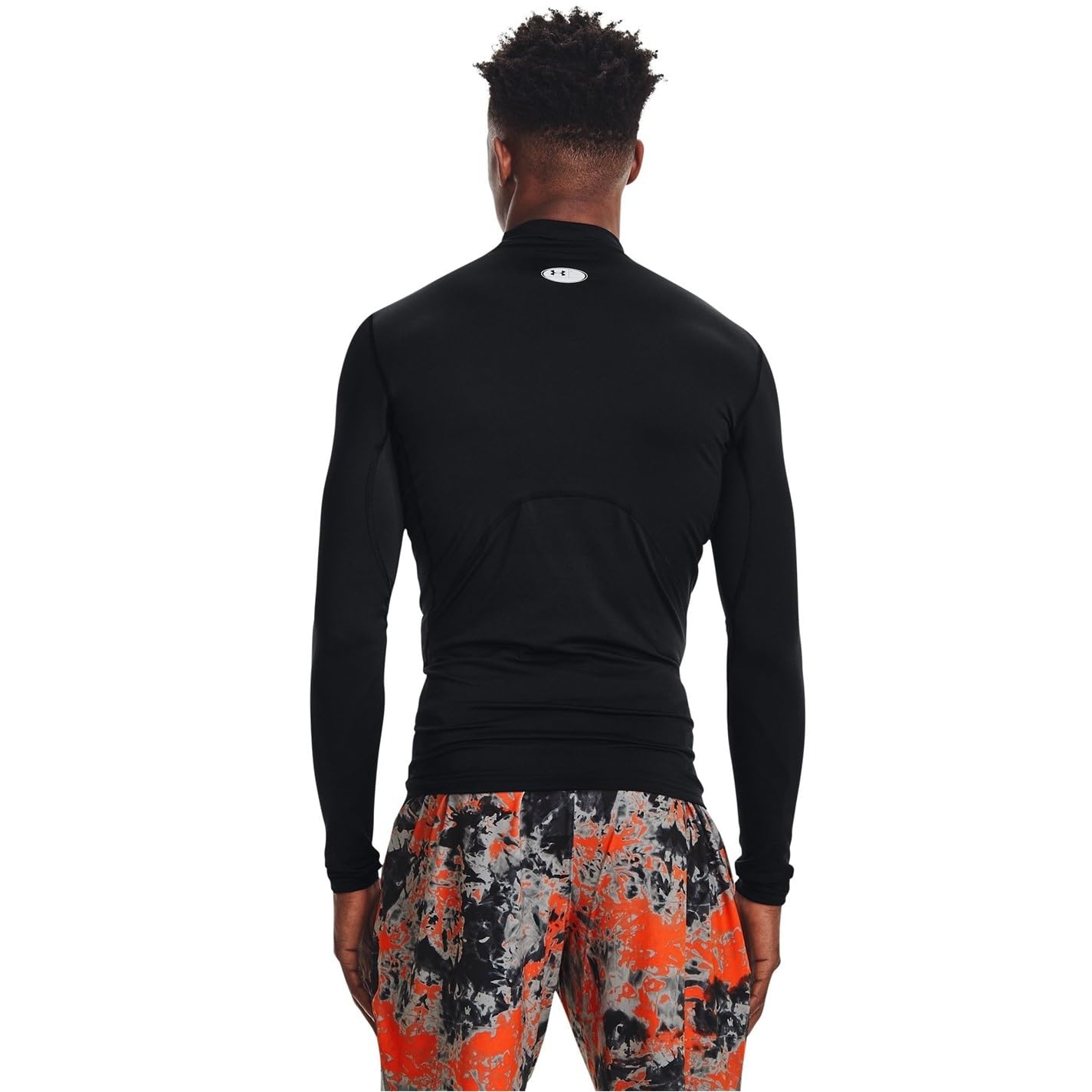 Under Armour Men's ColdGear Armour Compression Mock, Black (001)/White, Medium