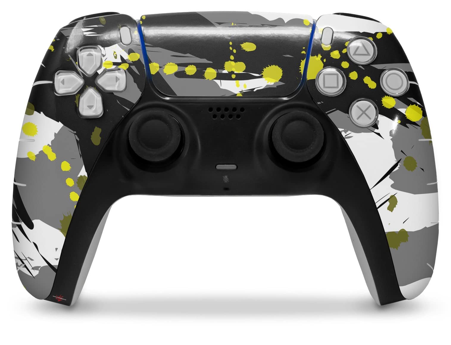 WraptorSkinz Skin Wrap compatible with Sony PS5 DualSense Controller Abstract 02 Yellow (CONTROLLER NOT INCLUDED)
