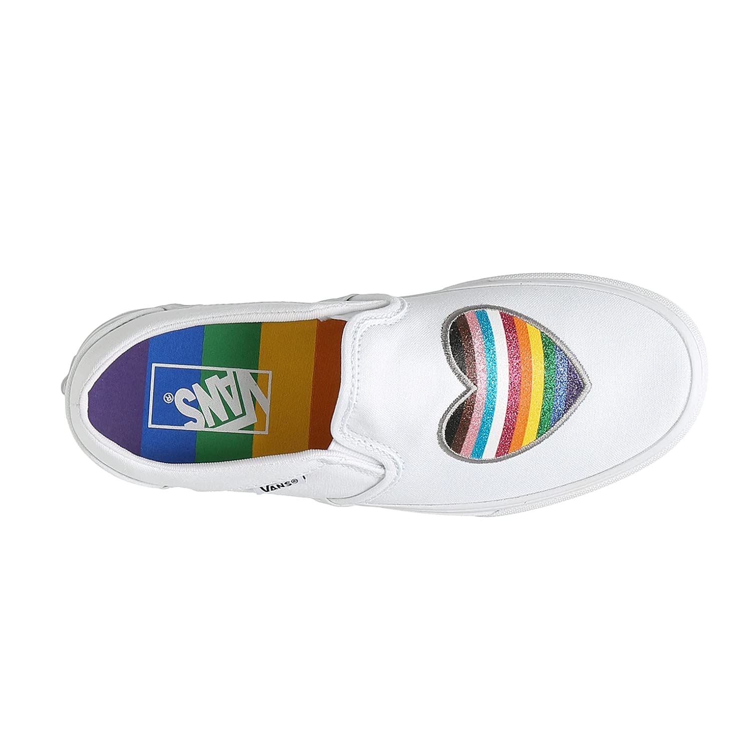Vans Unisex Asher Pride Slip On Sneaker 7.5