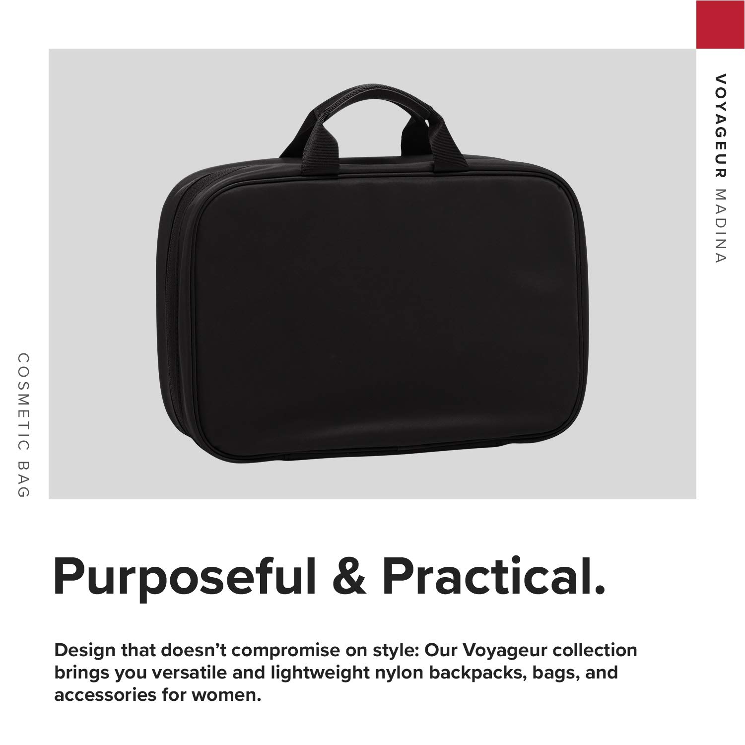 TUMI - Voyageur Madina Cosmetic Bag - Luggage Accessories Travel Kit for Women - Black