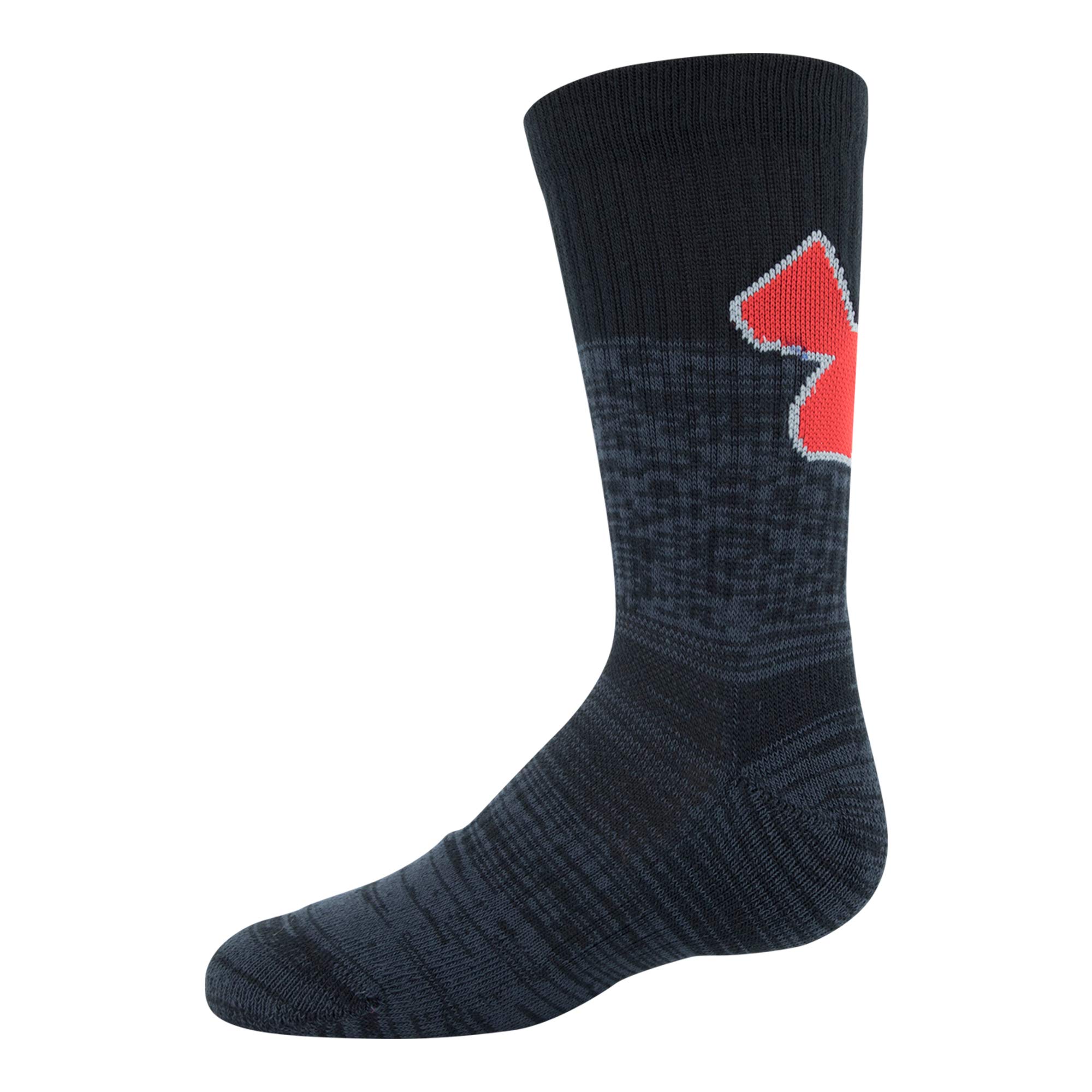 Under Armour Youth Phenom Logo Crew Socks, 3-Pairs , Blue Assorted , Small