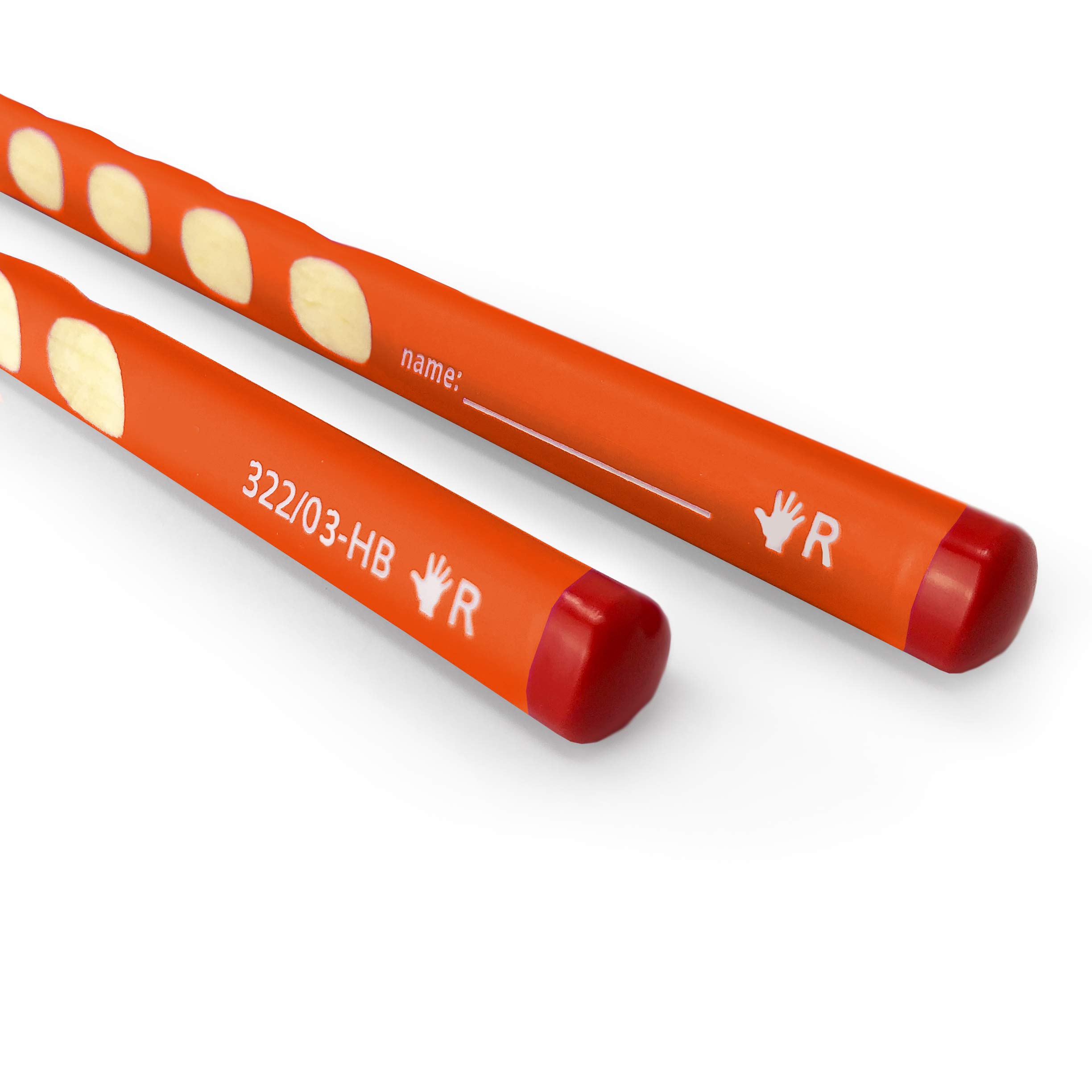 STABILO Easygraph Handwriting Pencils - HB - Right Handed - Orange Barrel - Pack of 2