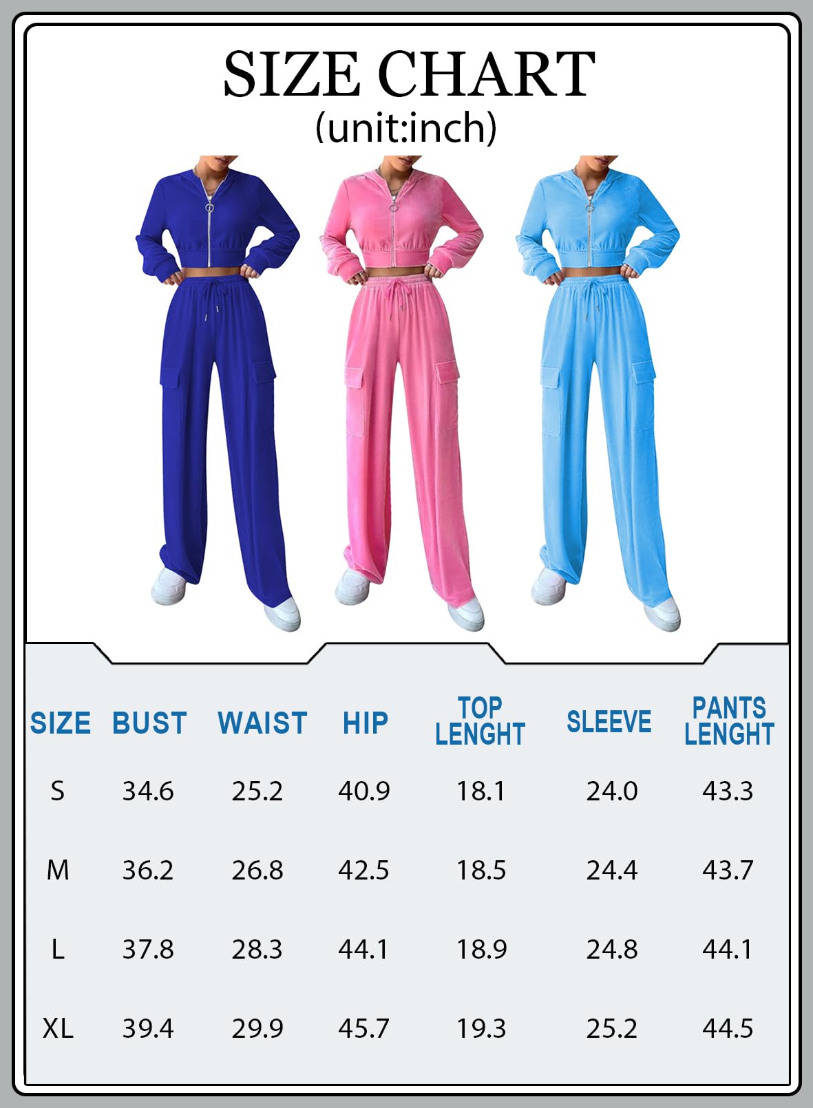 Womens Fall Velour 2 Piece Tracksuits Outfits Fashion Casual Solid Long Sleeve Zipper Velour Sweatsuits for Going out Party Pink