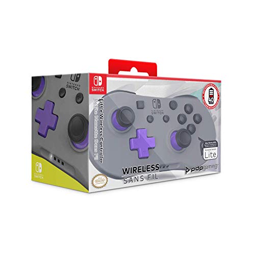 Super Nintendo Entertainment System (SNES) Inspired Little Wireless Controller for Switch, Switch Lite and OLED Models, Retro Compatible with Old School games like Super Mario, Play With Friends