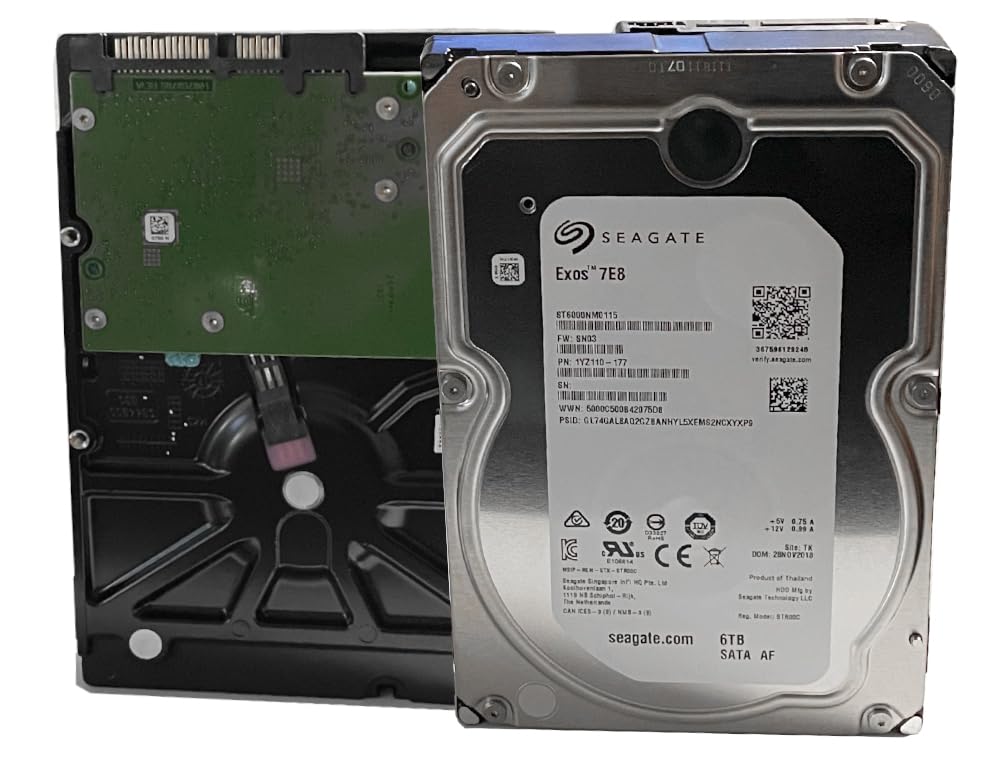 Seagate ST6000NM0115 3.5 inches-Inch HDD 6TB 7200 RPM 512e SATA 6Gb/s 256MB Cache Internal Hard Drive (Renewed)