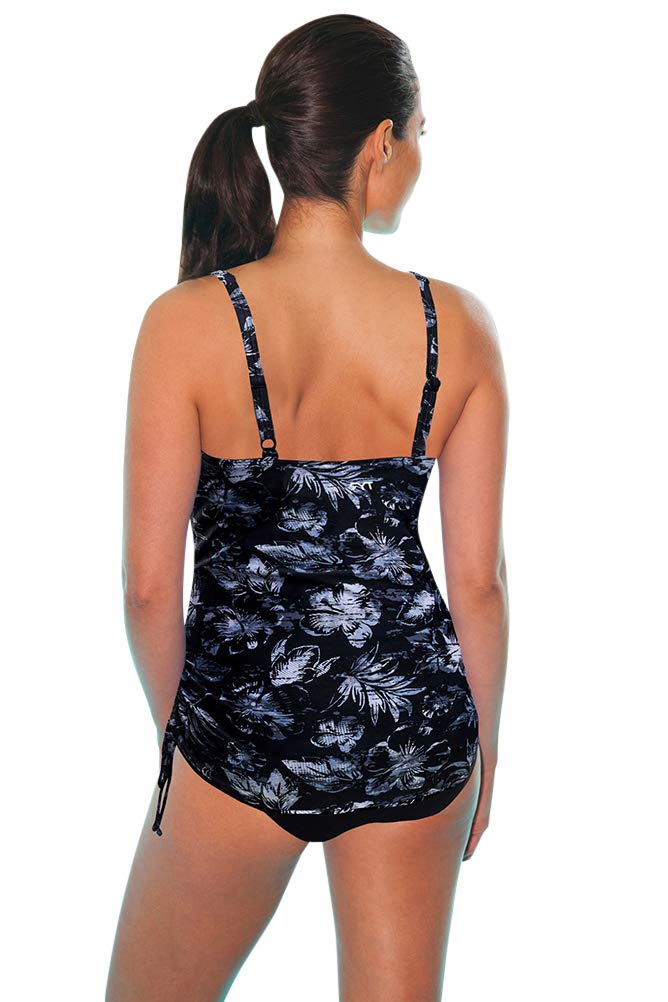 TYR Boca V Neck Sheath, Black Grey, 14