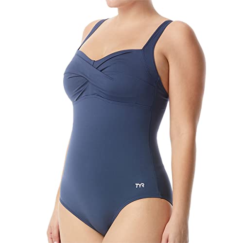 TYR TTBK7A44710 Solids Female Twisted Bra Controlfit Storm 10