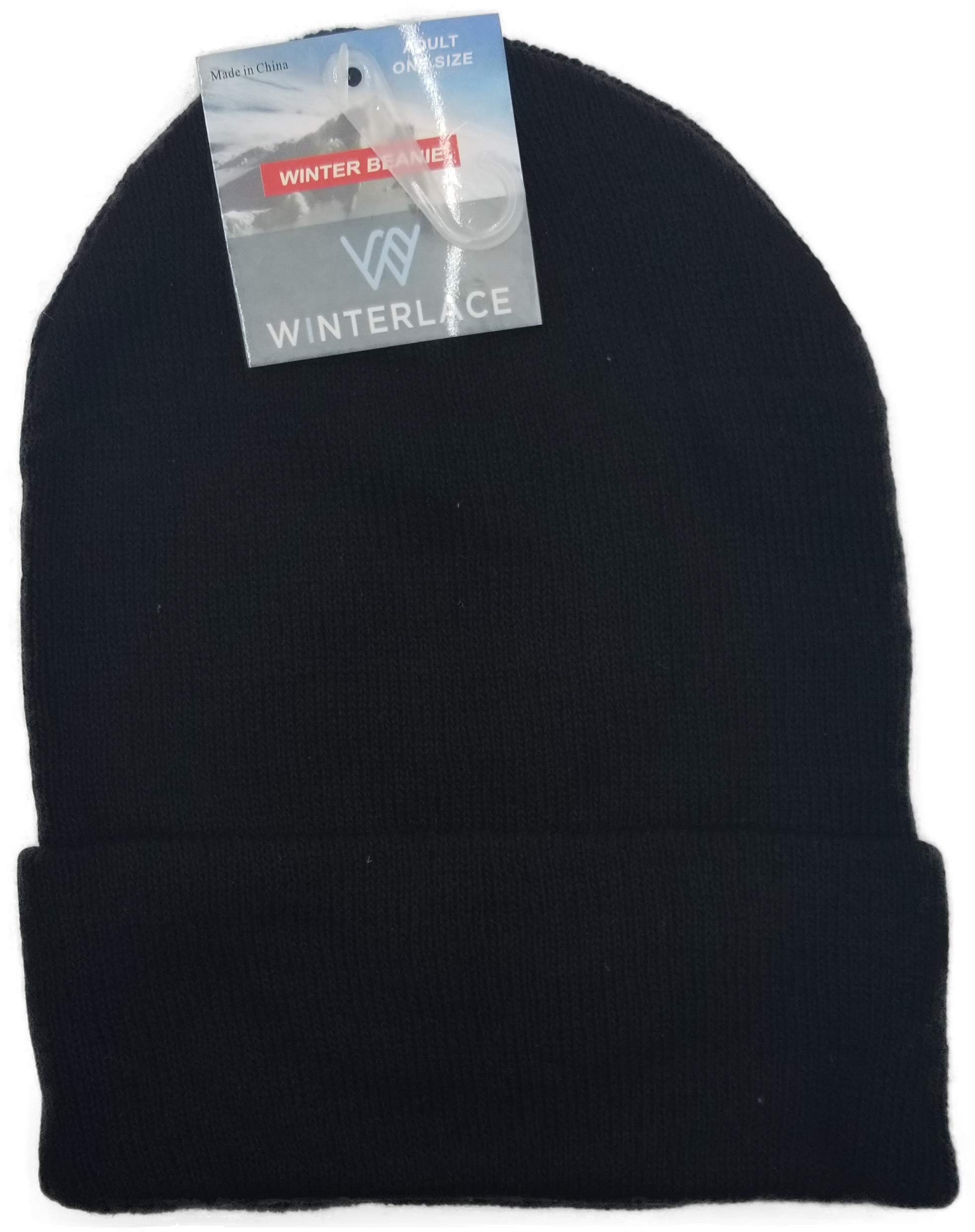 Wholesale Winter Gloves Beanies, Warm Thick Thermal Bulk Case Pack Unisex Men Women (240, Beanies - Black)