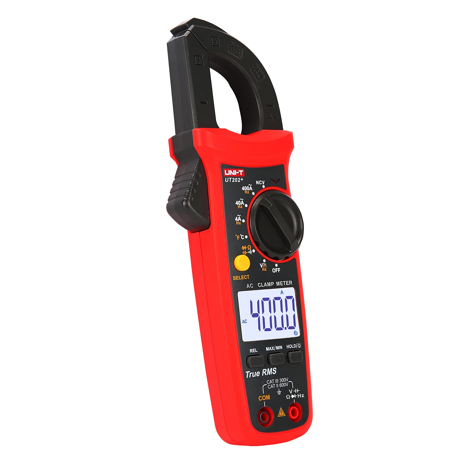 UNI-T UT210E Pro Mini Digital Clamp Meter, Auto Ranging TRMS Backlit VFC NCV Meter, AC/DC Current Voltage Frequency Resistance Capacitance Diode Tester with Test Leads Zip Bag