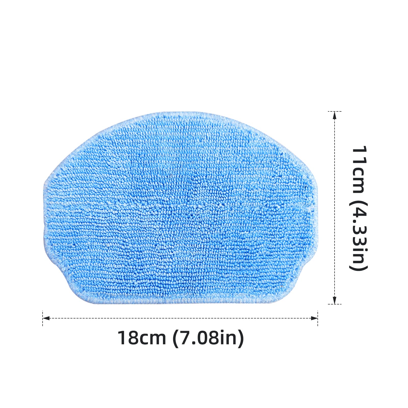 Replacement Parts Compatible with MAMNV BR150 BR151, ZCWA BR150 BR151, MANVINS G20, GTTVO BR150 BR151, EICOBOT BR150 BR151 Robot Vacuum Cleaner 4 Side Brushes, 4 Hepa Filters, 2 Mop Pads Accessories