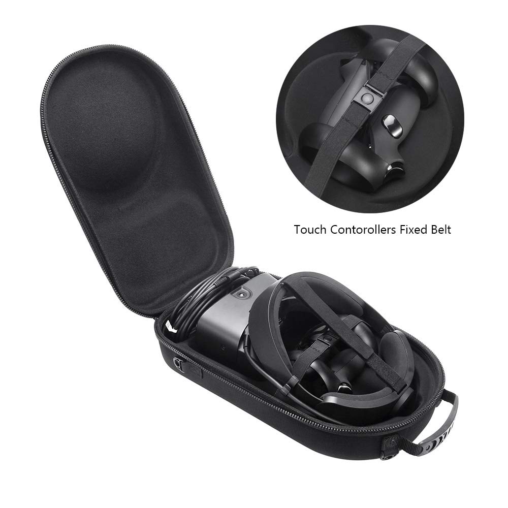 Zaracle Hard Travelling Case Storage Case Protective Pouch Bag Carrying Case for Oculus Rift S PC-Powered VR Gaming Headset (Black)